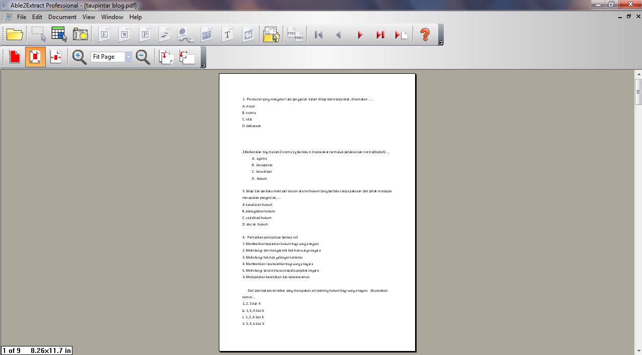 Cara Mengubah File pdf Menjadi doc atau rtf