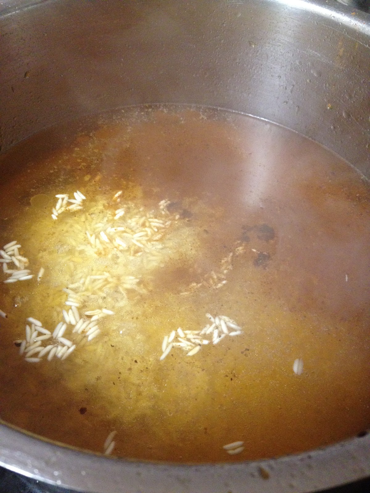 Tracy Cooks in Austin: Caramel rice with spices (an experiment)