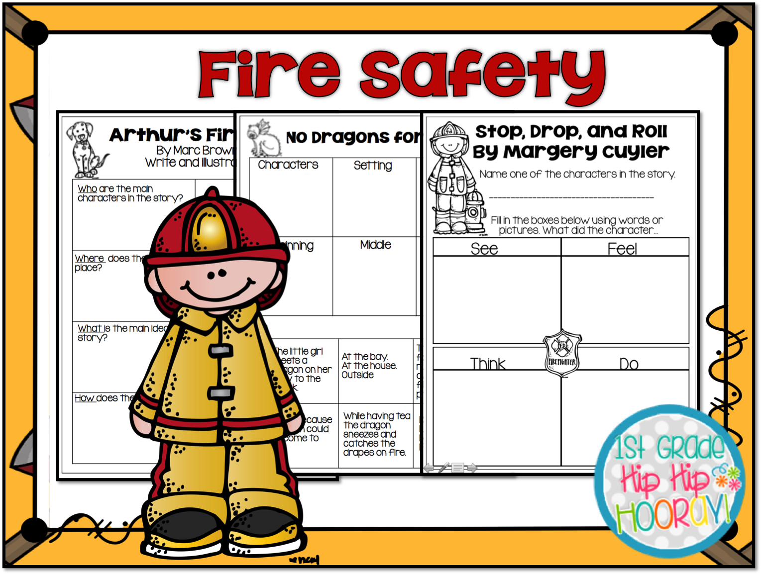 1st Grade Hip Hip Hooray!: October is Fire Safety Month!