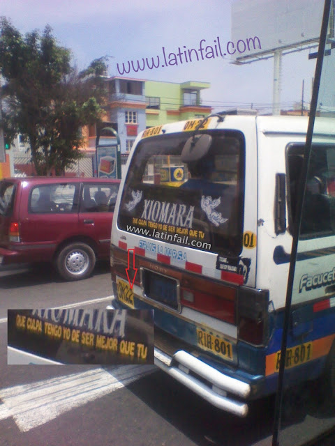 LATINFAIL - FOTOS - HUMOR - RISAS Y MAS: Combi peruana - Frases tipicas ...