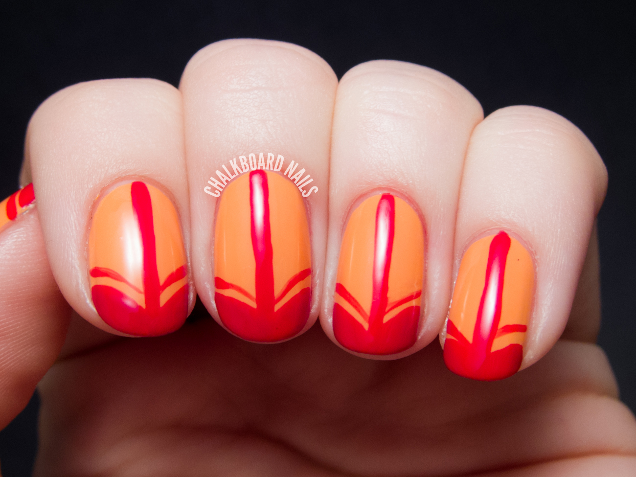 Quick Fiery French - OPI Brazil Nail Art | Chalkboard Nails | Phoenix ...