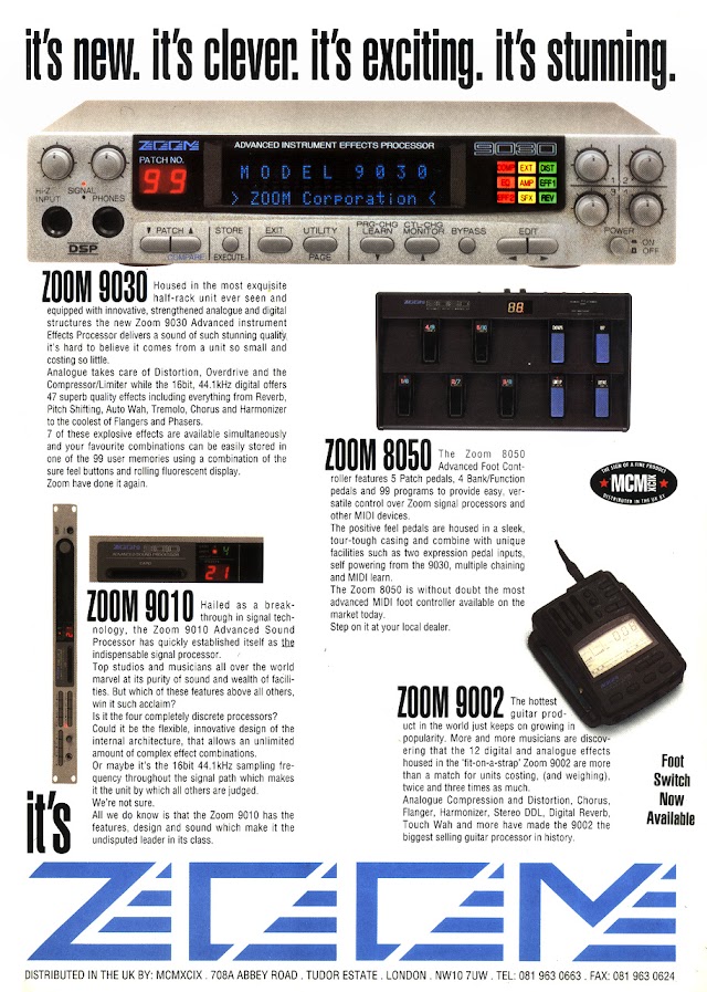 Classic Zoom Guitar and Studio Effects of the Early 1990s | Planet Botch