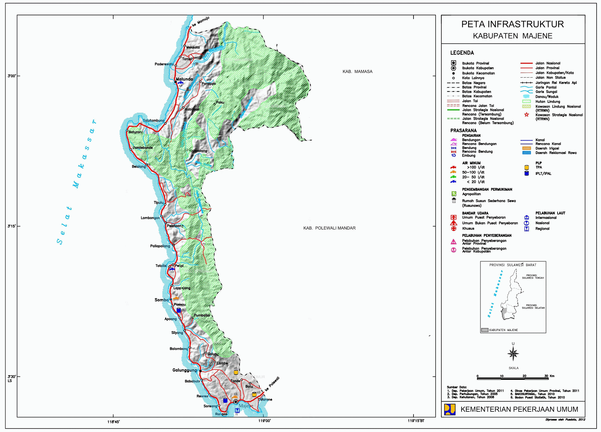 Peta Kabupaten Majene