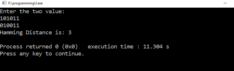 Hamming Distance in c/c++ - TECHNO BDB | Tutorial for Information and Technology