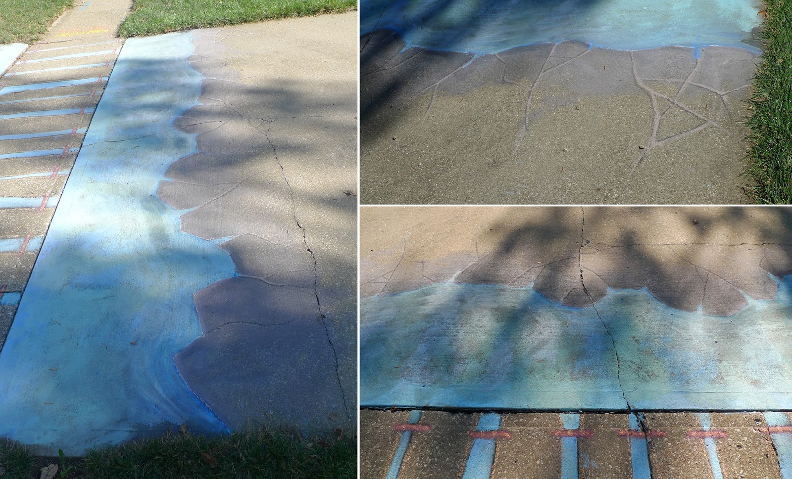 LUDstuff!: CHALK ART : "Monster Bridge"