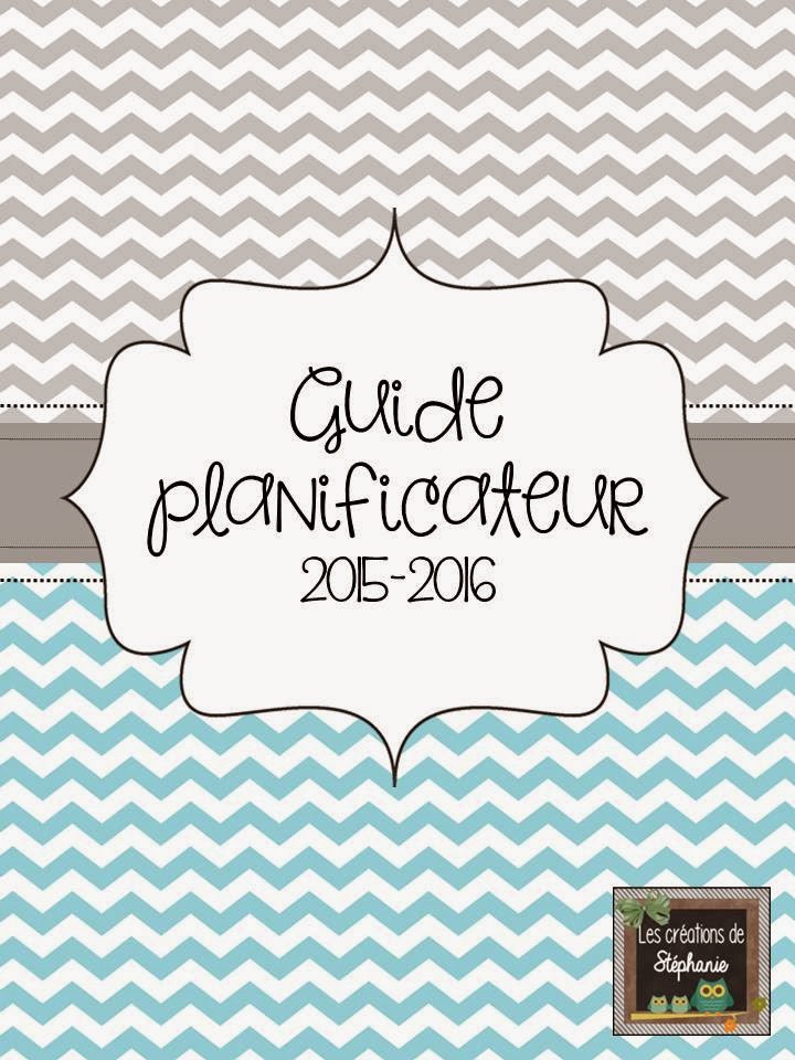 Les créations de Stéphanie: ~ Mon guide planificateur 2015-2016