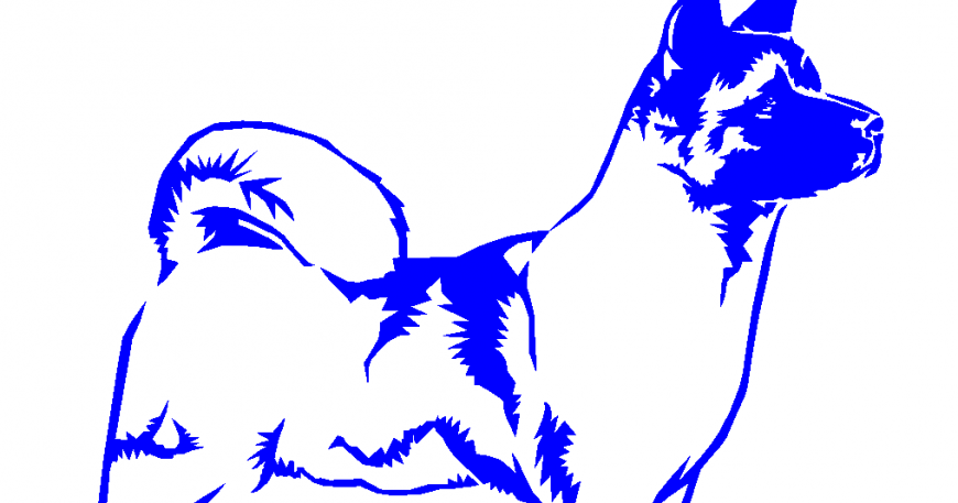 DOG DETAIL ANIMAL BLOCK AUTOCAD FILE