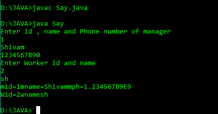 Create an abstract class Employee. Derive two classes manager and ...