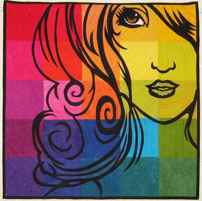 Artsy Chick Quilts: Modern Scrappy Portrait Quilt Class at IQF Houston