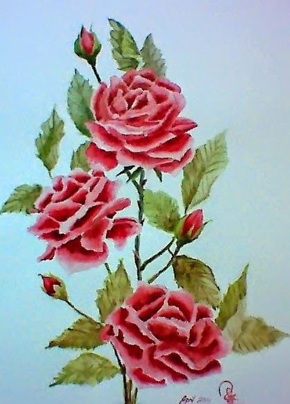 16+ Lukisan Bunga Mawar Cat Air - Gambar Bunga Indah
