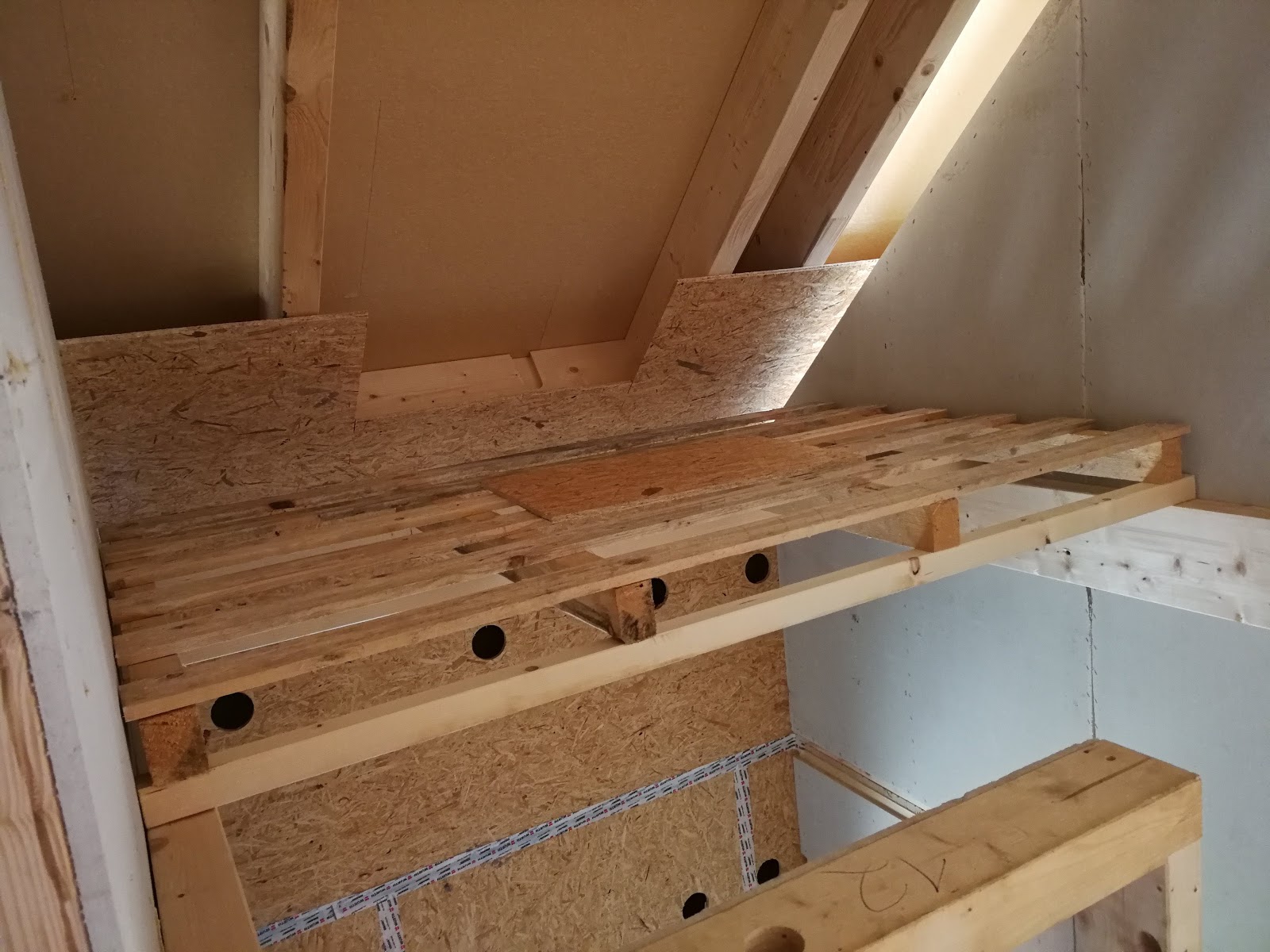 Abenteuer Hausbau mit SZ-Haus: Dach innen verkleiden mit OSB Platten