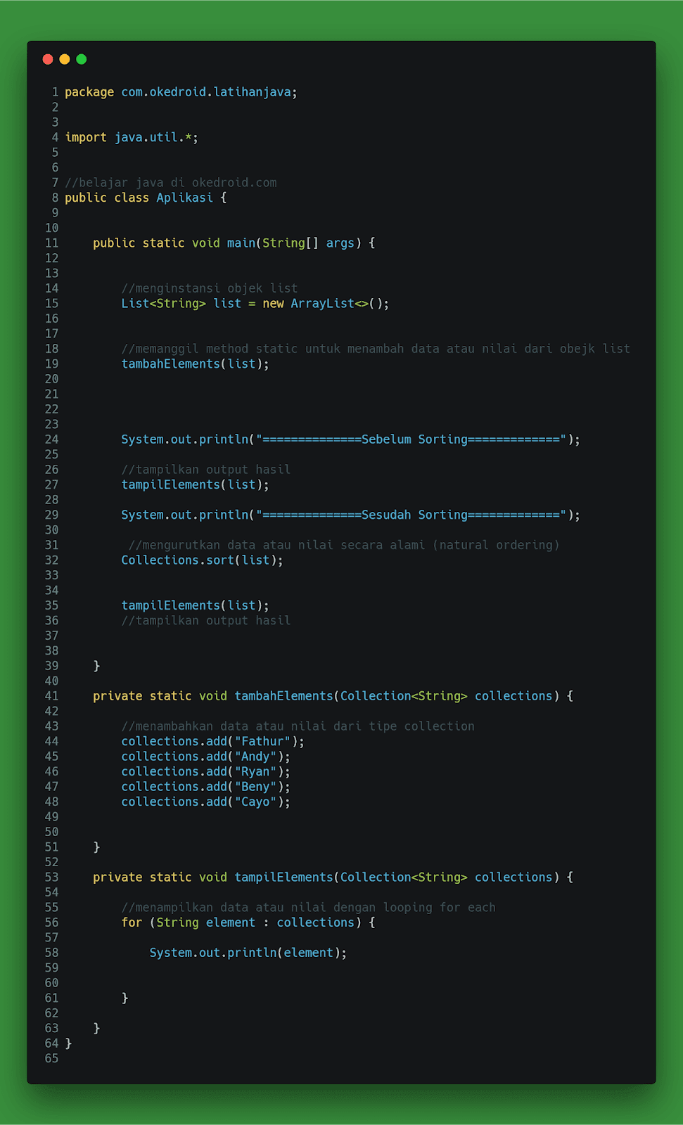 Cara Mengurutkan (Sorting) List Dengan Comparable Di Aktivitas Java ...