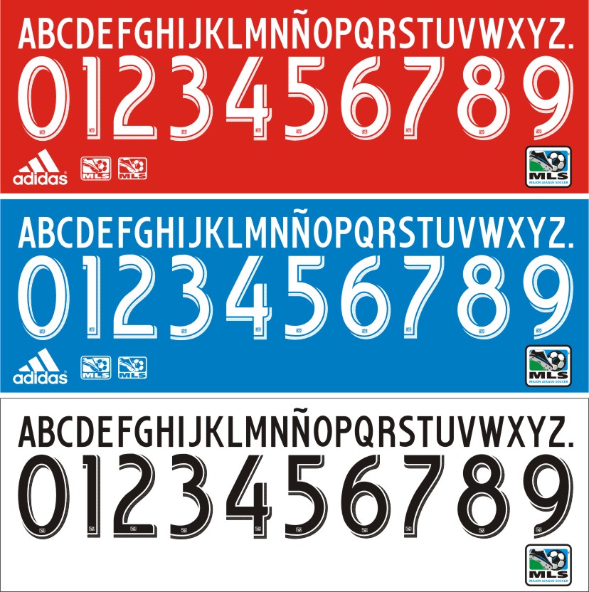 MLS - Major League Soccer 2013-14 font