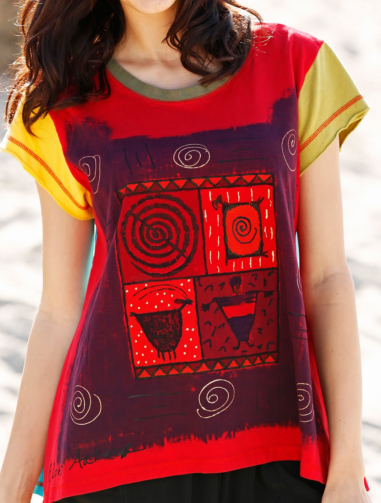 Colors Artwear: "A" Line Cap Sleeve & 3/4 Sleeve 100% Pre-shrunk Cotton ...