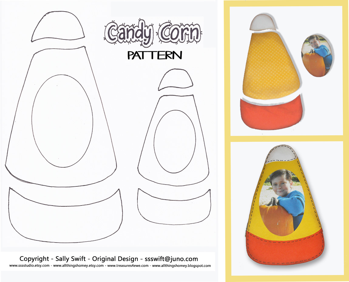 all things HOMEY: FREE Candy Corn Paper Piecing Pattern