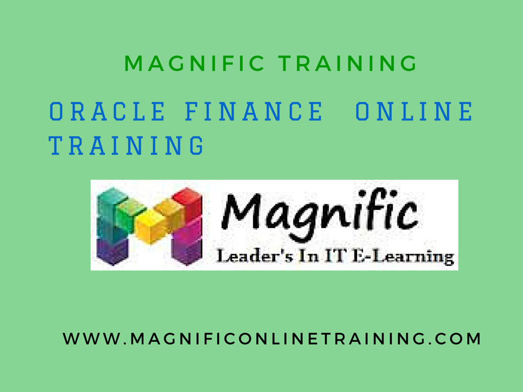 Oracle Apps Finance Online Training Magnific Training