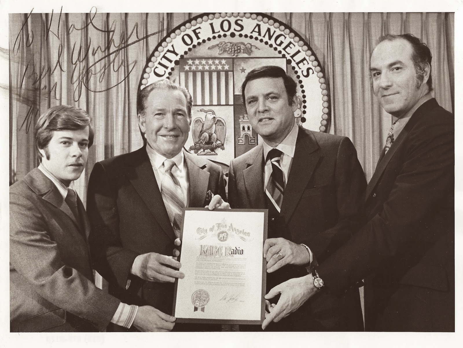 Hal Bates And Famous People: TO HAL BATES FROM SAM YORTY