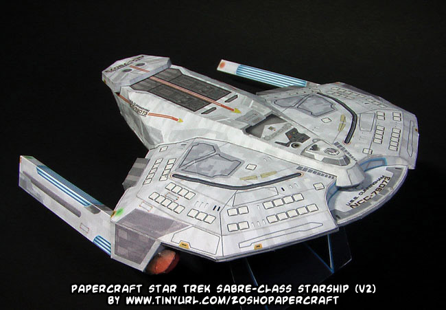 Ninjatoes' papercraft weblog: Papercraft Star Trek Sabre (Saber)-class ...