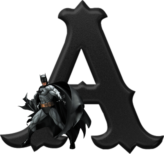 Abecedario Negro con Batman. Batman Alphabet. - Oh my Alfabetos!