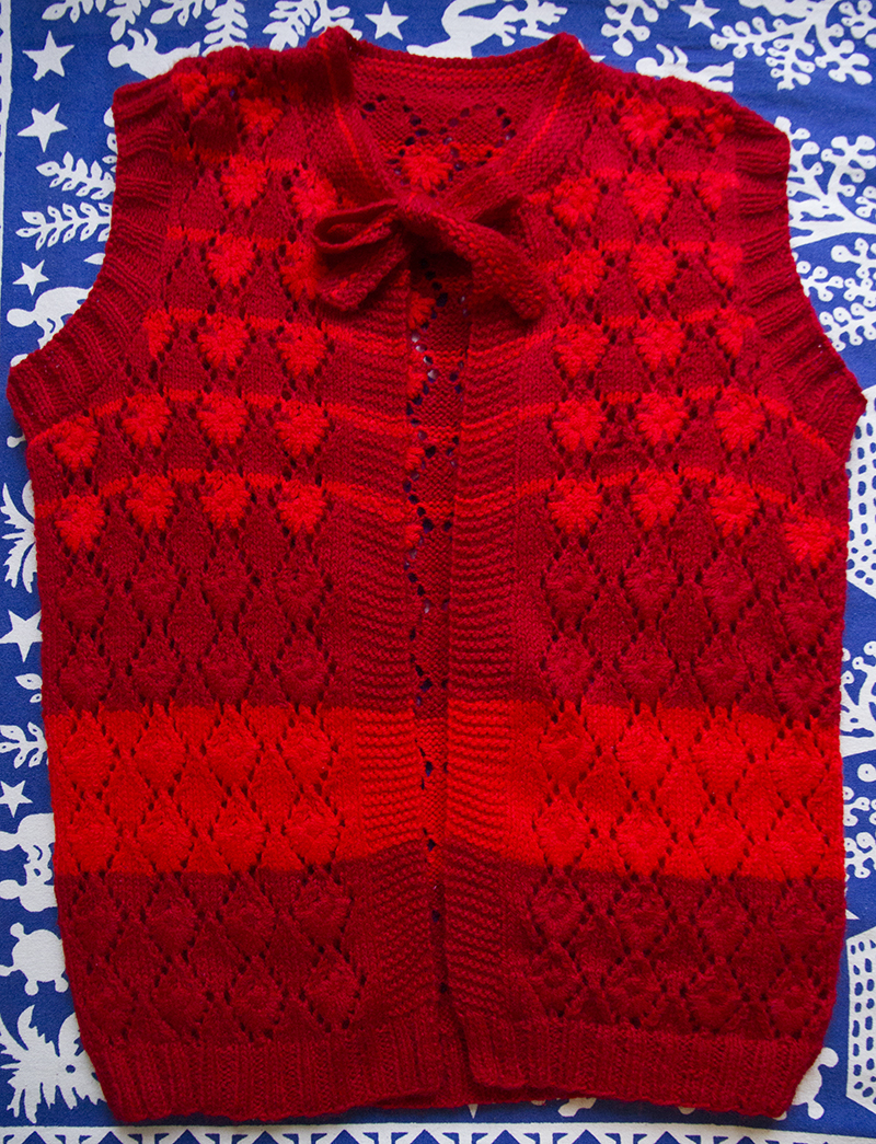 Anything Creative: Colorful and easy to knit Vest