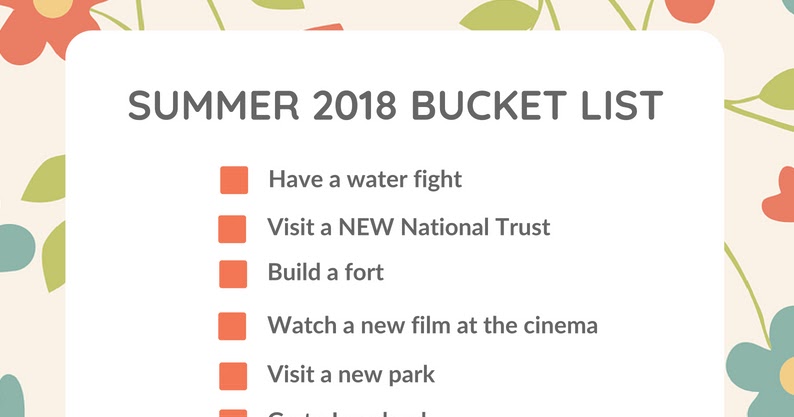 Summer 2018 Bucket List | Emily and Indiana