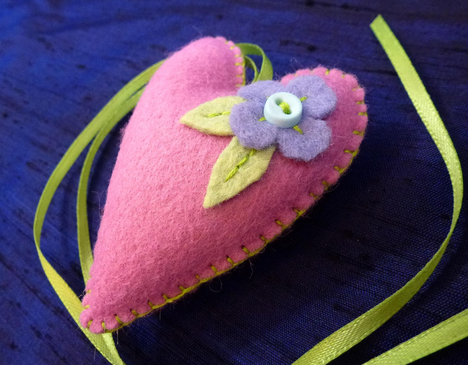 365 Sewn Hearts: Fancy Felt Heart