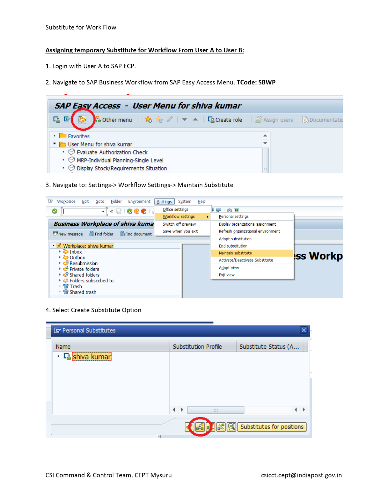 Sap open text workflow maintain substitute - tripssubtitle