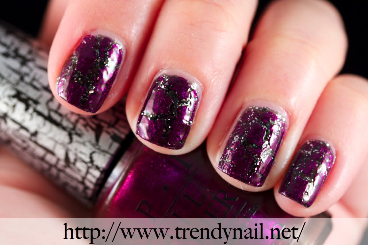 OPI: Nicki Minaj Super Bass Shatter over Metallic 4 Life | Trendy Nail