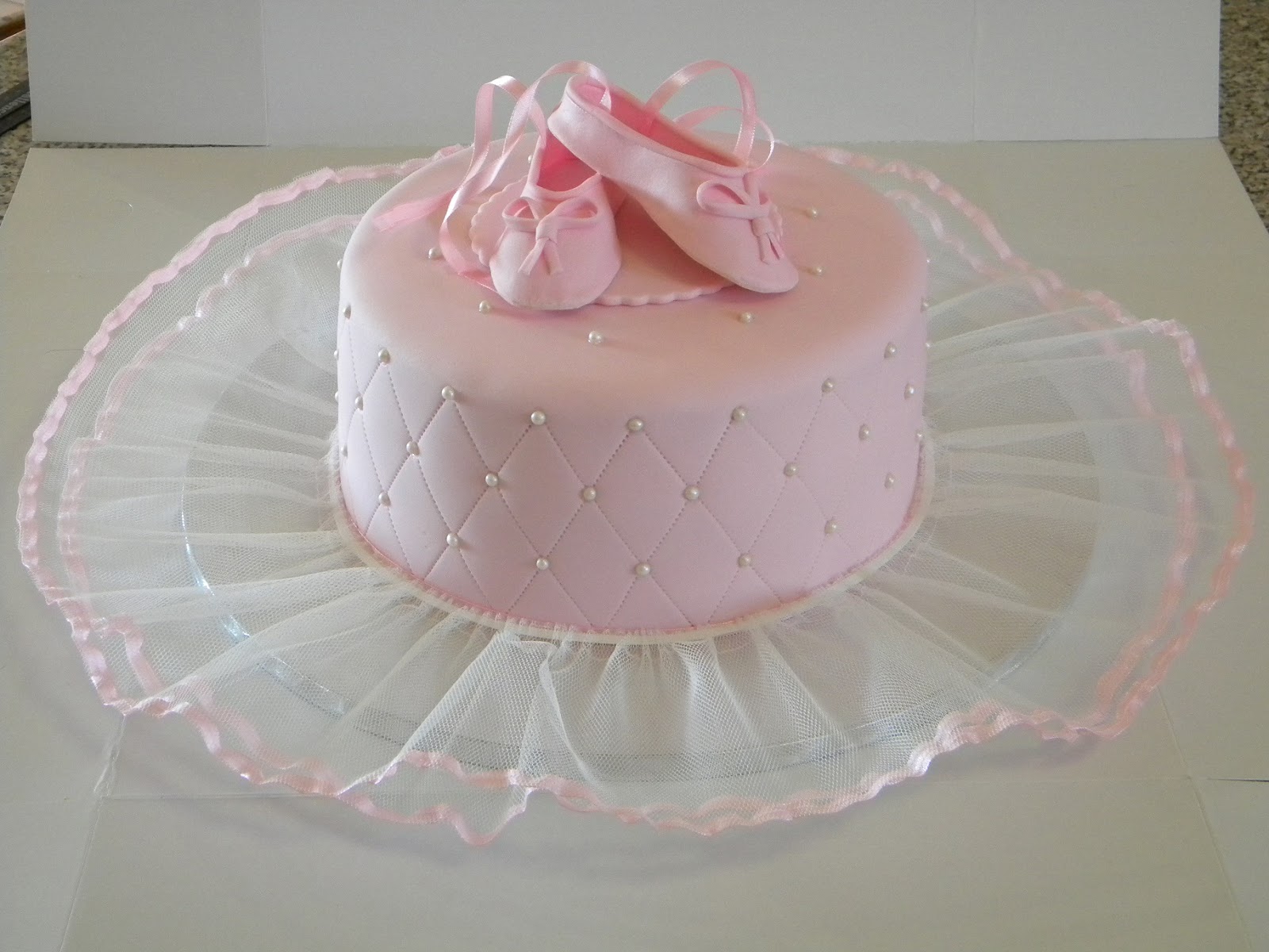 BITE ME CUPCAKES and WRAPPERS: PINK BALLET CAKE