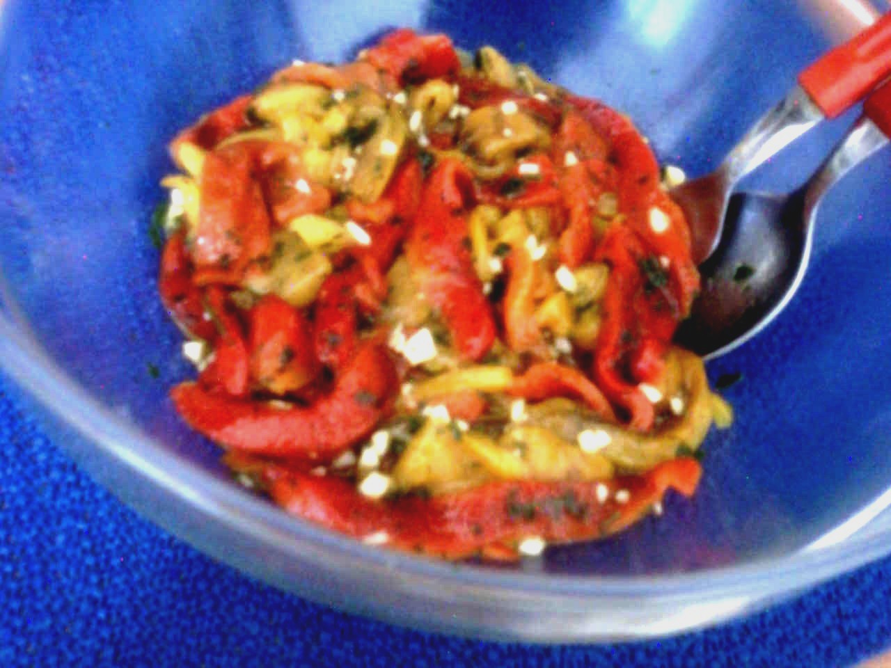 MENU ITALIA: Spageti so peceni piperki