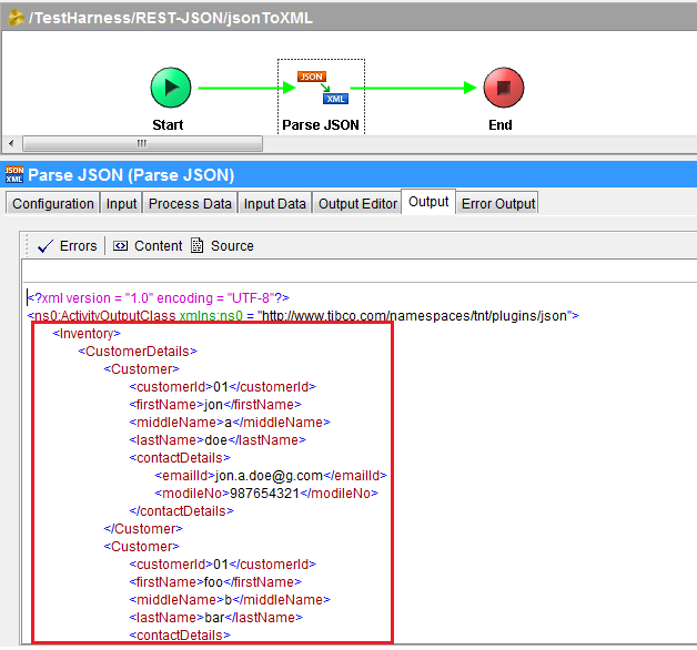 TIBCO | Working with REST and JSON Plugin
