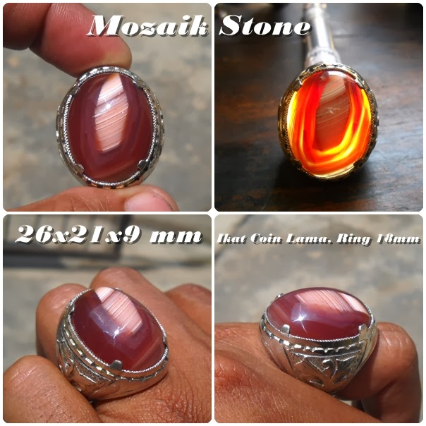 Lapak Batu Antik ( LBA ): AK200- SOLD- Batu Akik Merah Motif Mozaik ...