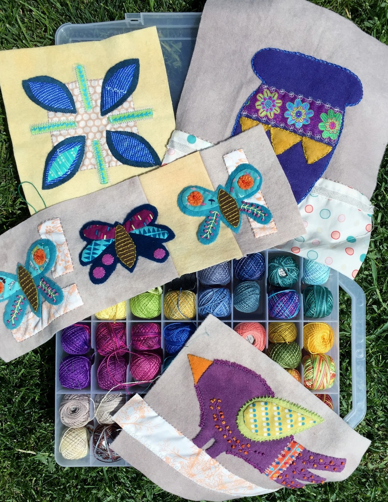 Val's Quilting Studio: Slow Stitching Progress...