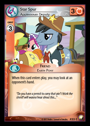 MLP Star Spur, Appleoosan Deputy CCG Cards | MLP Merch
