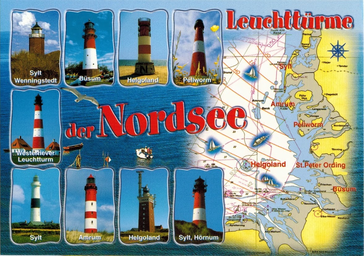 Map Cards - Hunting: 0253, 0254 Germany - The North Sea
