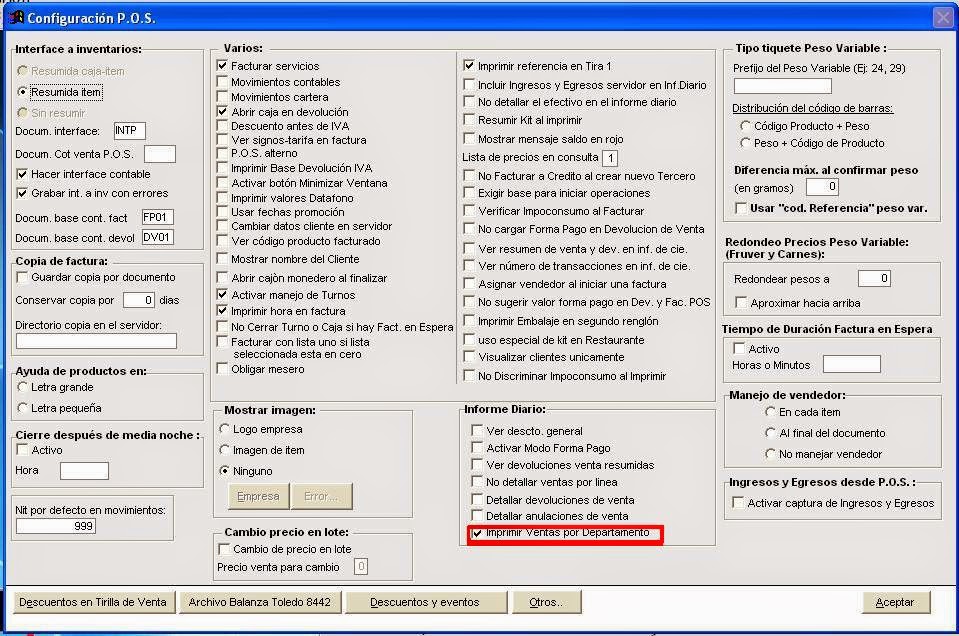 Instructivos FuncionalSoft: Módulo POS - Imprimir En el Informe Diario ...