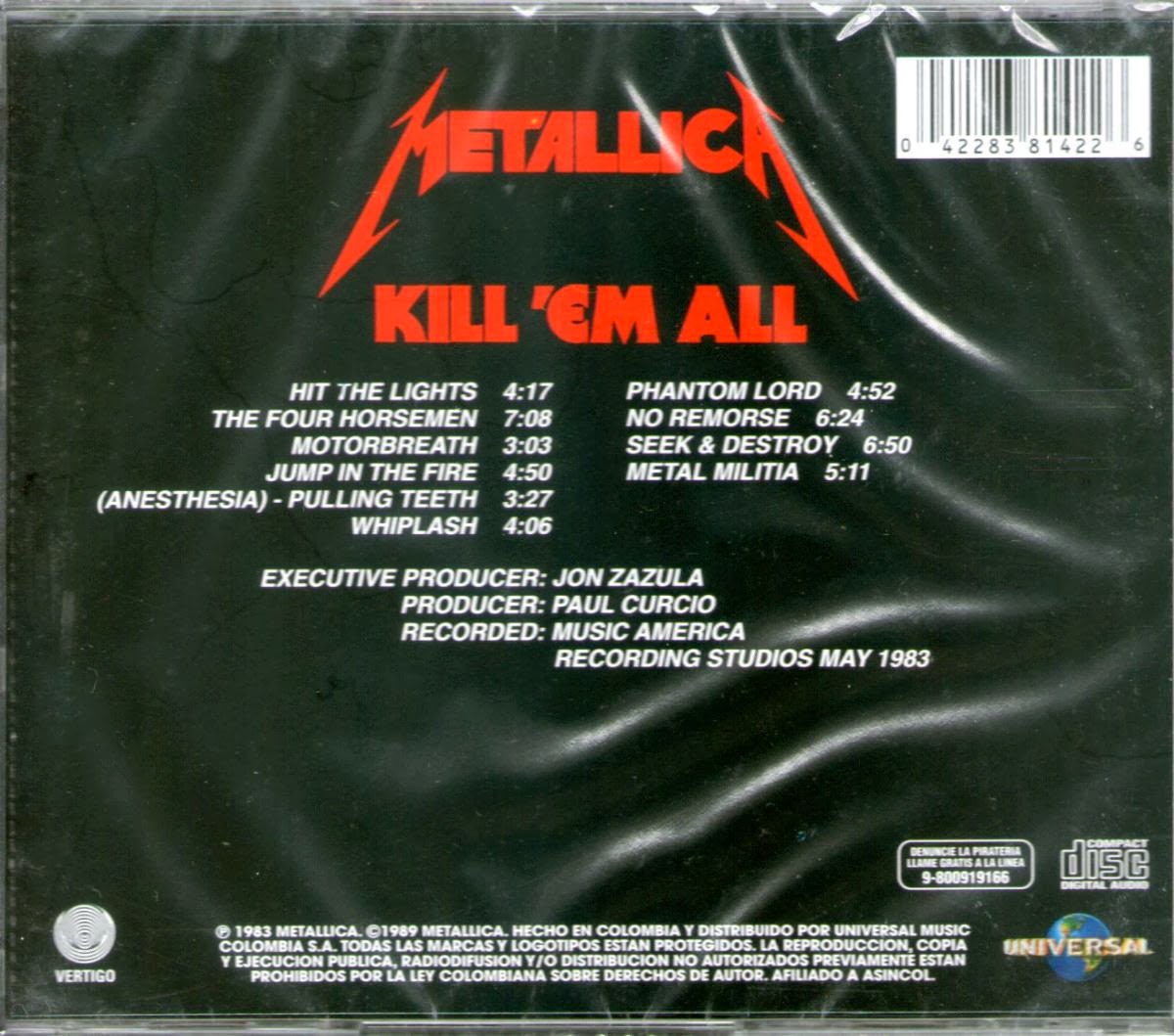 METALLICA: DISCOGRAFIA