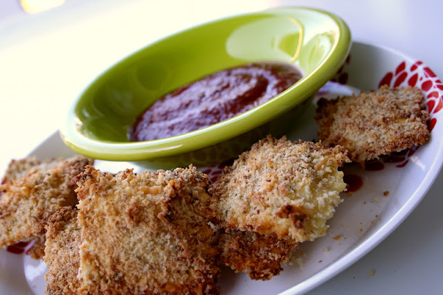 Crunchy Oven-Fried Cheese Ravioli