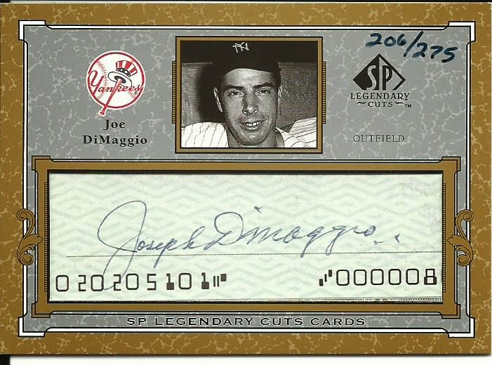 2001 SP Legendary Cuts autograph showoff!! - Blowout Cards Forums