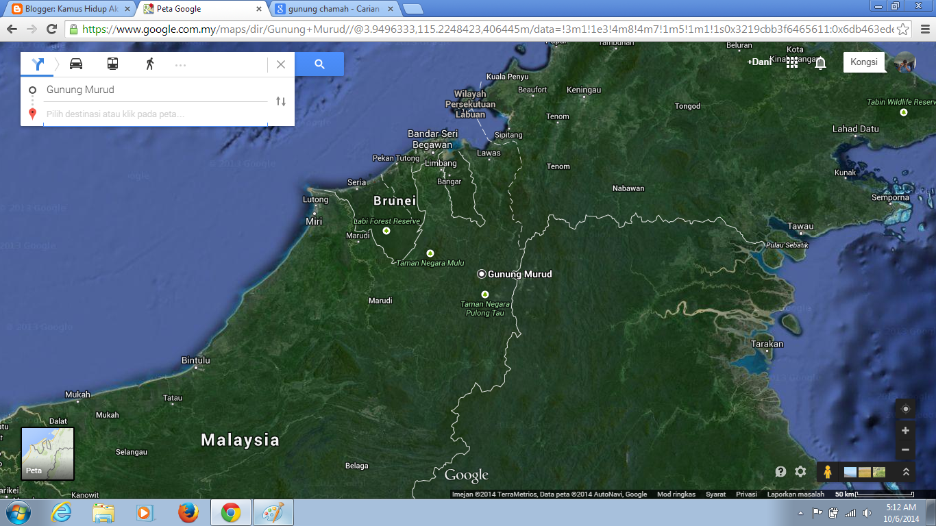 Kamus Bergerak: 10 Gunung Tertinggi di Malaysia