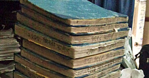 Stock Pictures: Old ledgers, files and papers