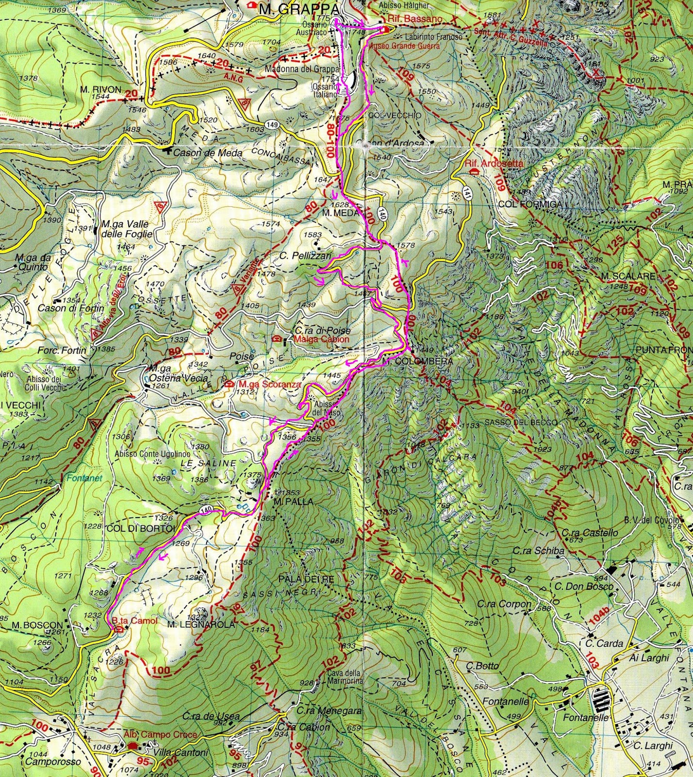 Montagna a tutta birra: M. COLOMBERA 1449 m - CIMA GRAPPA 1775 m