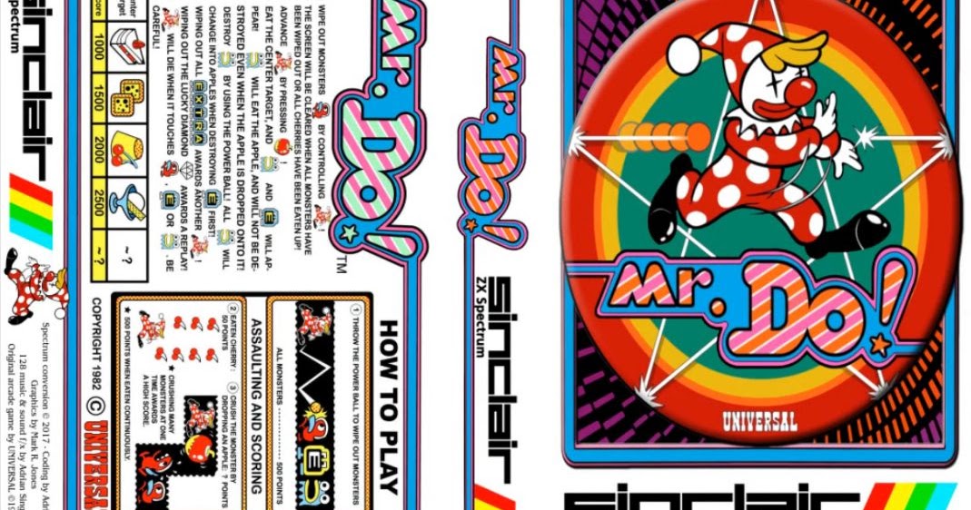 Indie Retro News: Mr. Do! - Unofficial ZX Spectrum conversion of a classic arcade game from 1982 ...