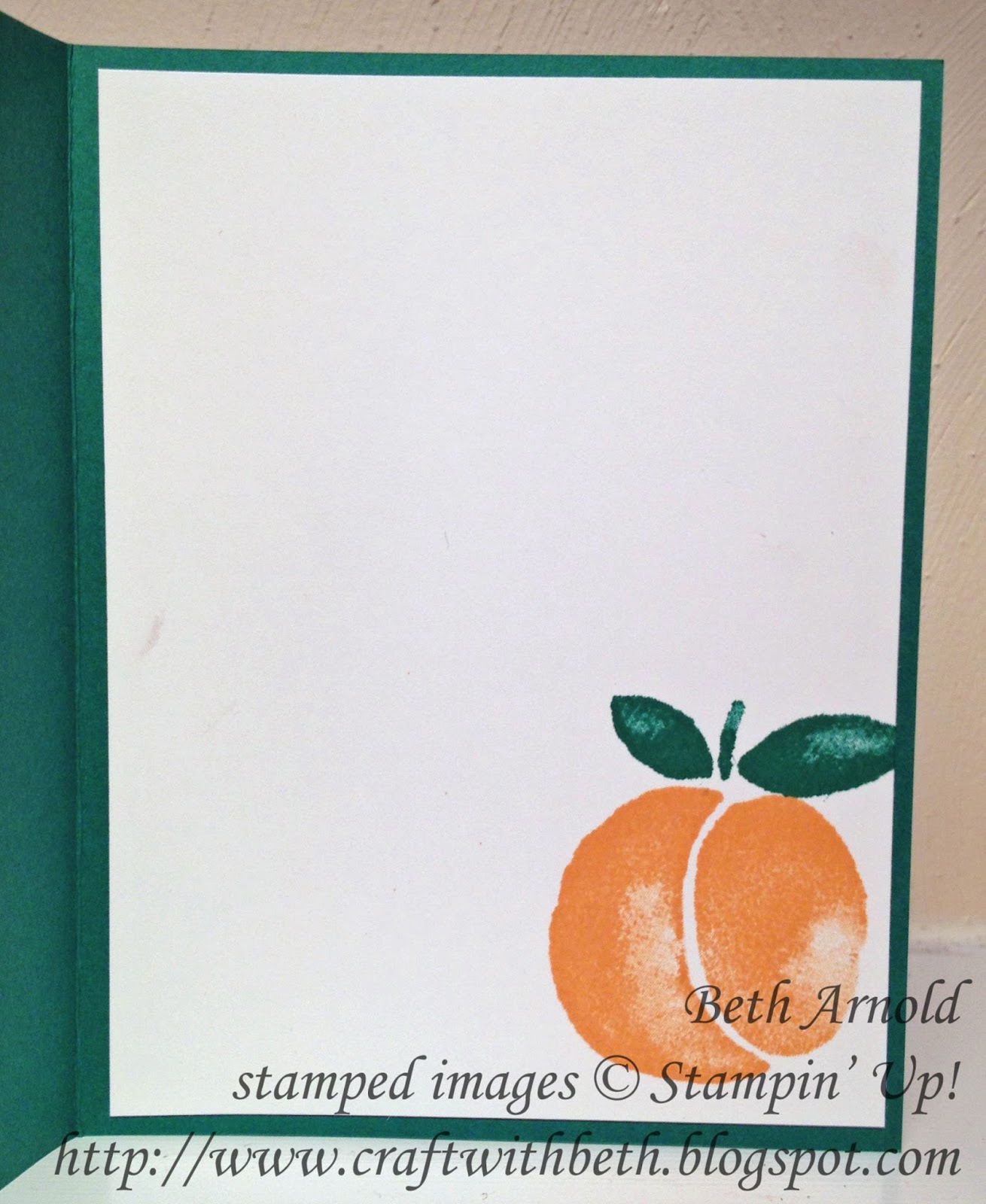 Craft with Beth: Peachy Keen: Fresh Fruit Card Set Part One
