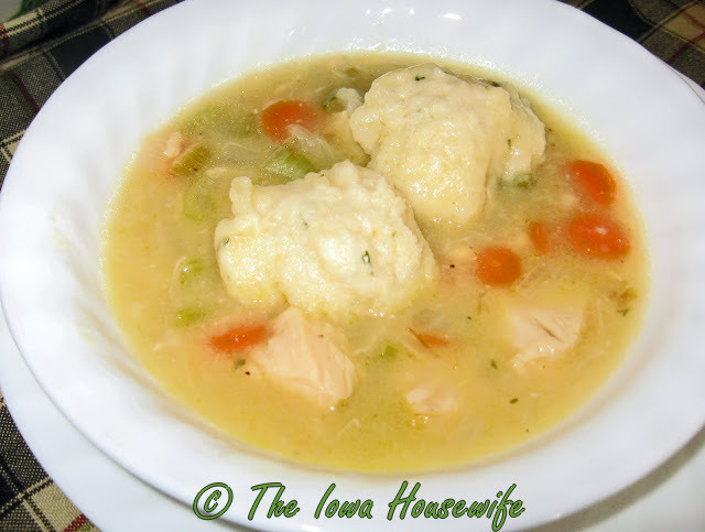 The Iowa Housewife: Chicken or Turkey Stew with Dumplings