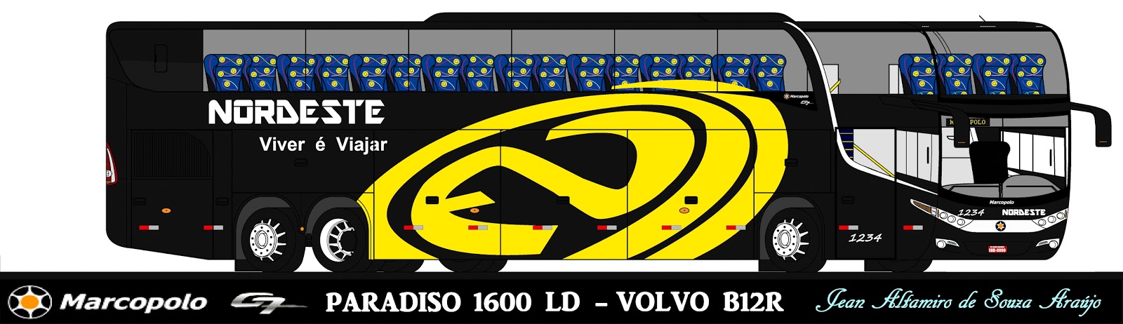 Jeanbuss Desenhos de Ônibus: EXPRESSO NORDESTE