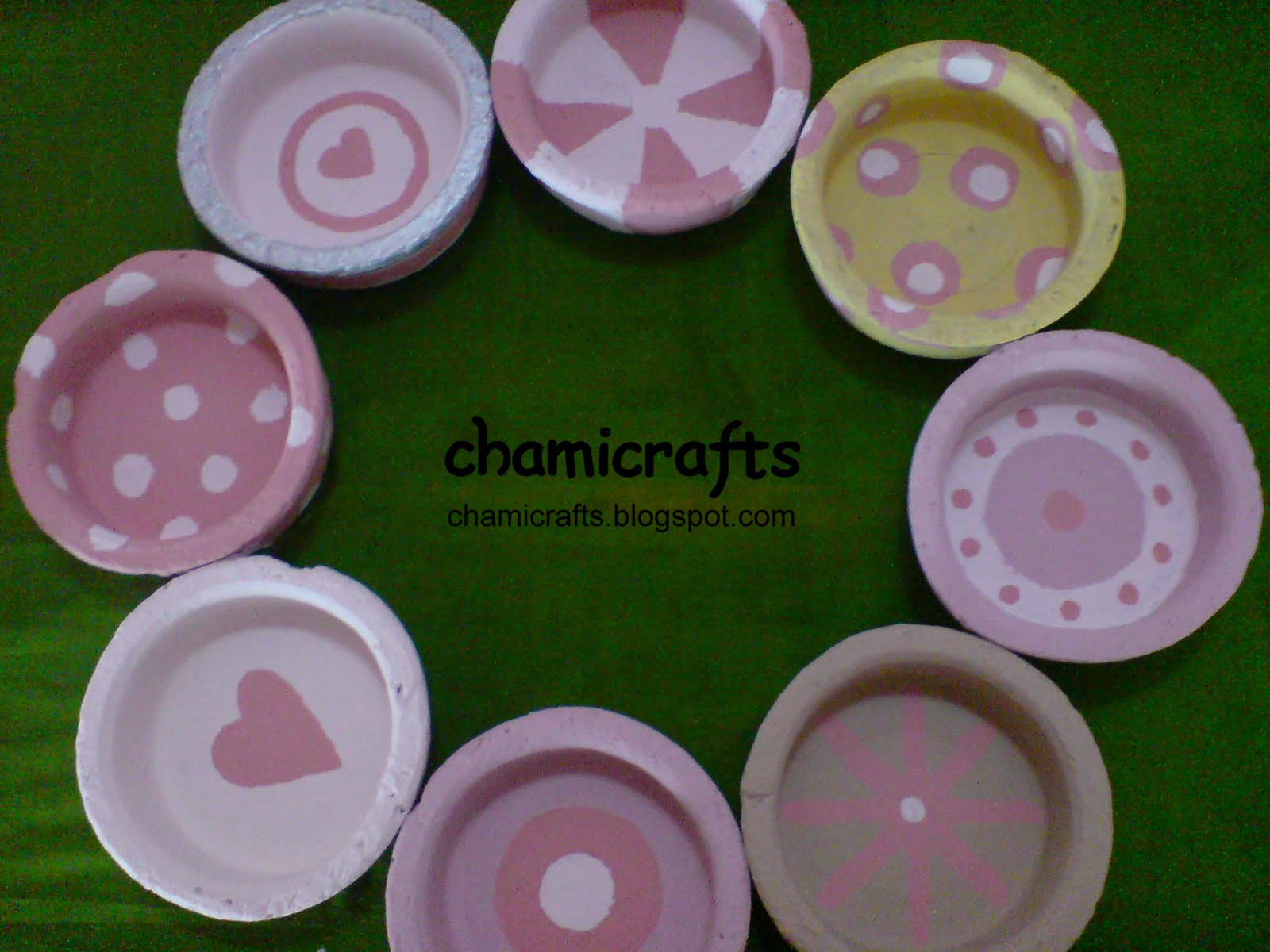 Chami Crafts - Handmade Greeting Cards: Pottery painting
