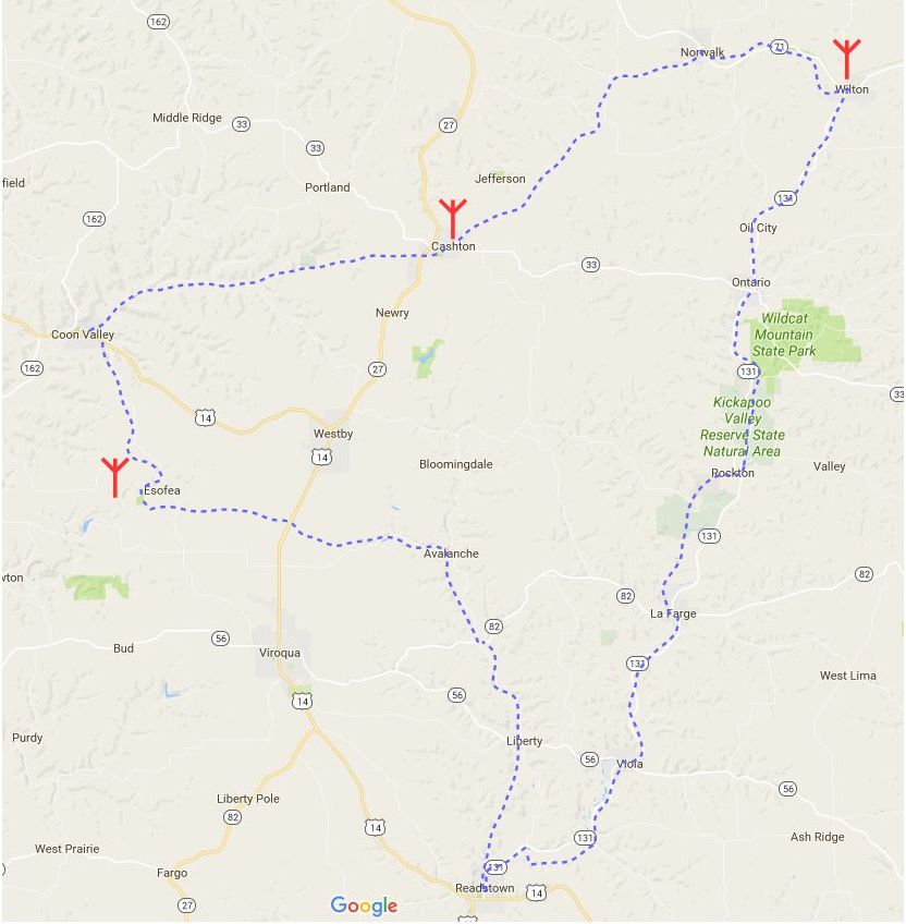 Bicycle Portable CWT: Kickapoo Valley CWT Tour