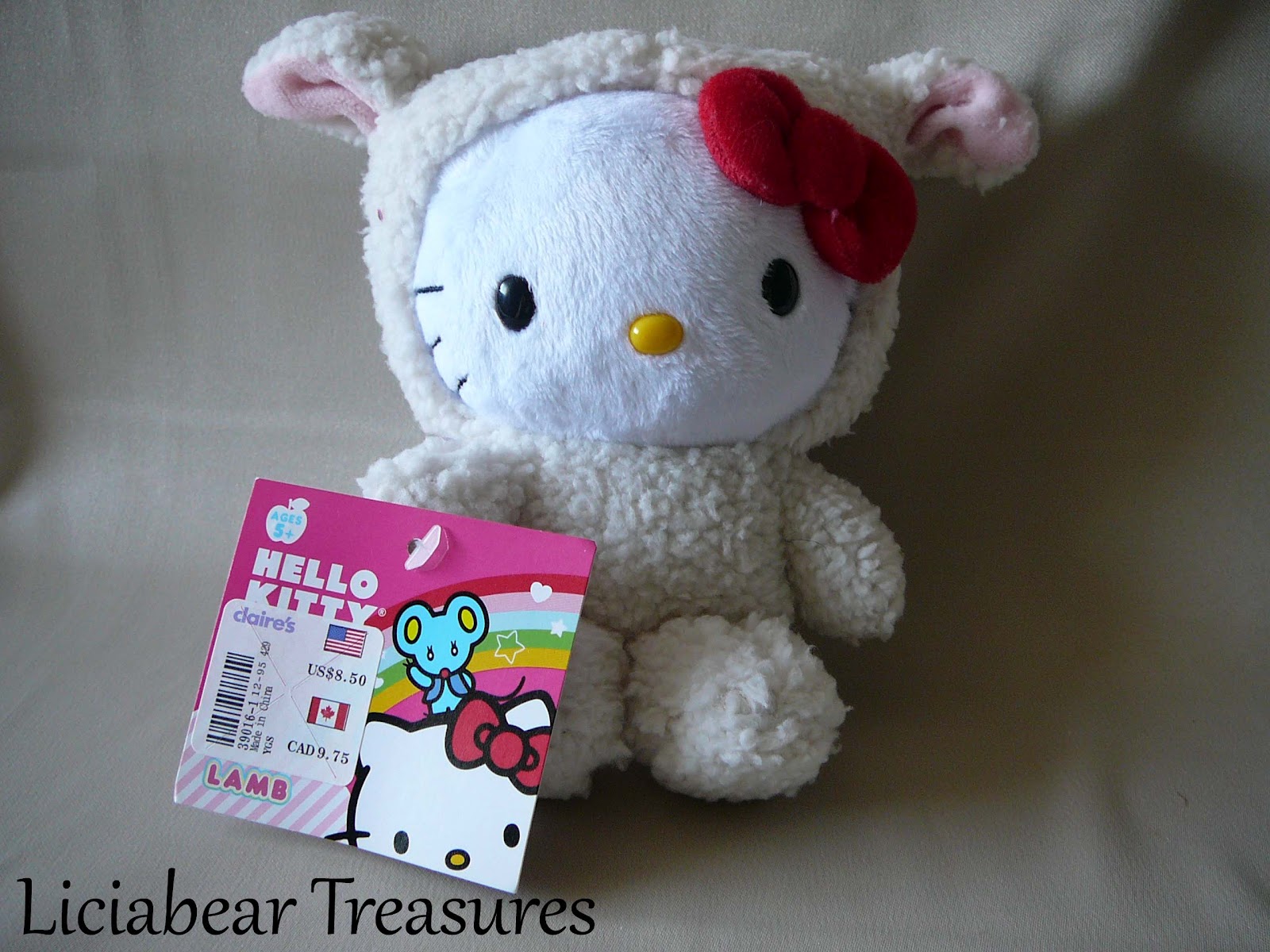 Liciabear Treasures: Hello Kitty Exclusive Plush, Lion, Bear, Lamb ...