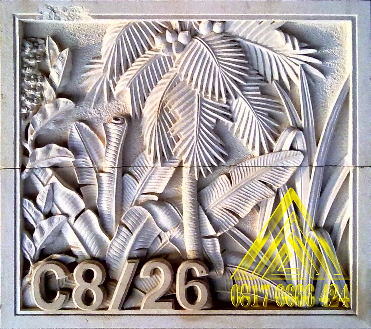 Relief Motif Pohon Kelapa